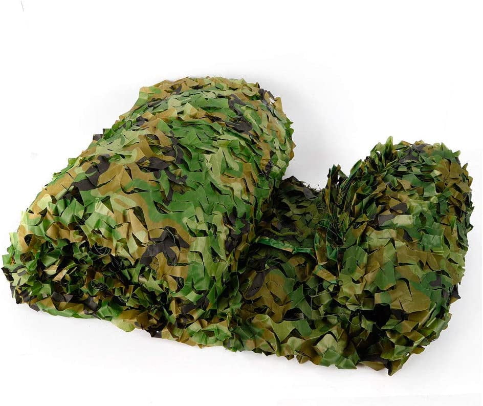 Aiqidi 26 x 26FT Polyester Fabric Woodland Camouflage Netting Woodland ...