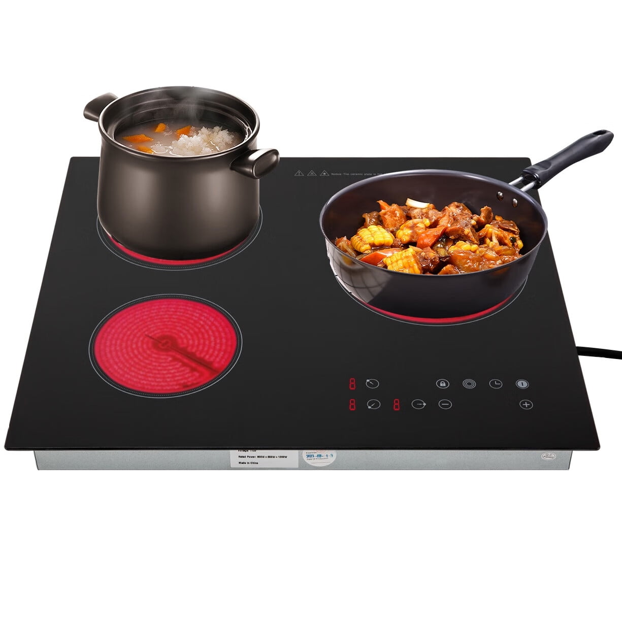 AIQIDI 3-Coil Ceramic Electric Cooktop - Walmart.com