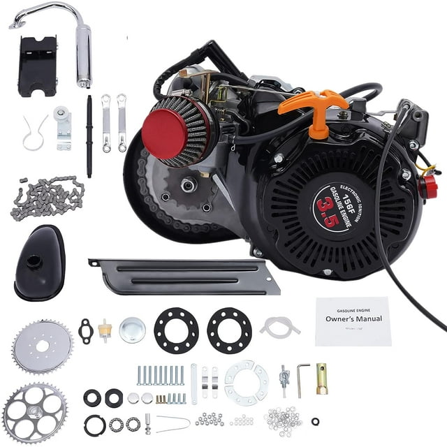 Aiqidi Full Set 100CC 4-Stroke Bicycle Engine Kit Gas Motorized Motor Bike Modified Engine ...