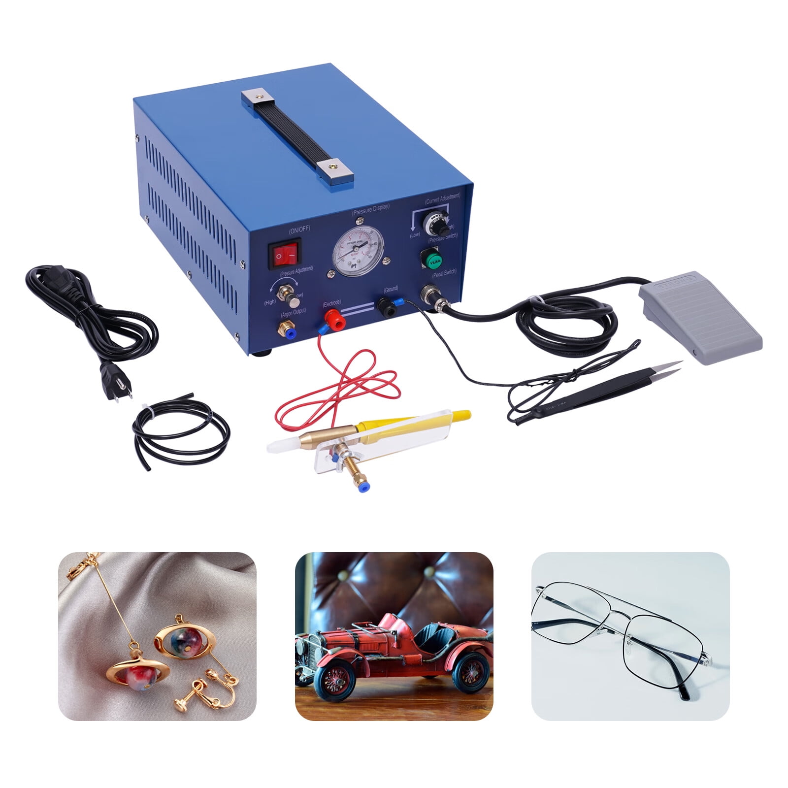Aiqidi Jewelry Pulse Welding Machine, 800W Argon Arc Spot Welder with ...