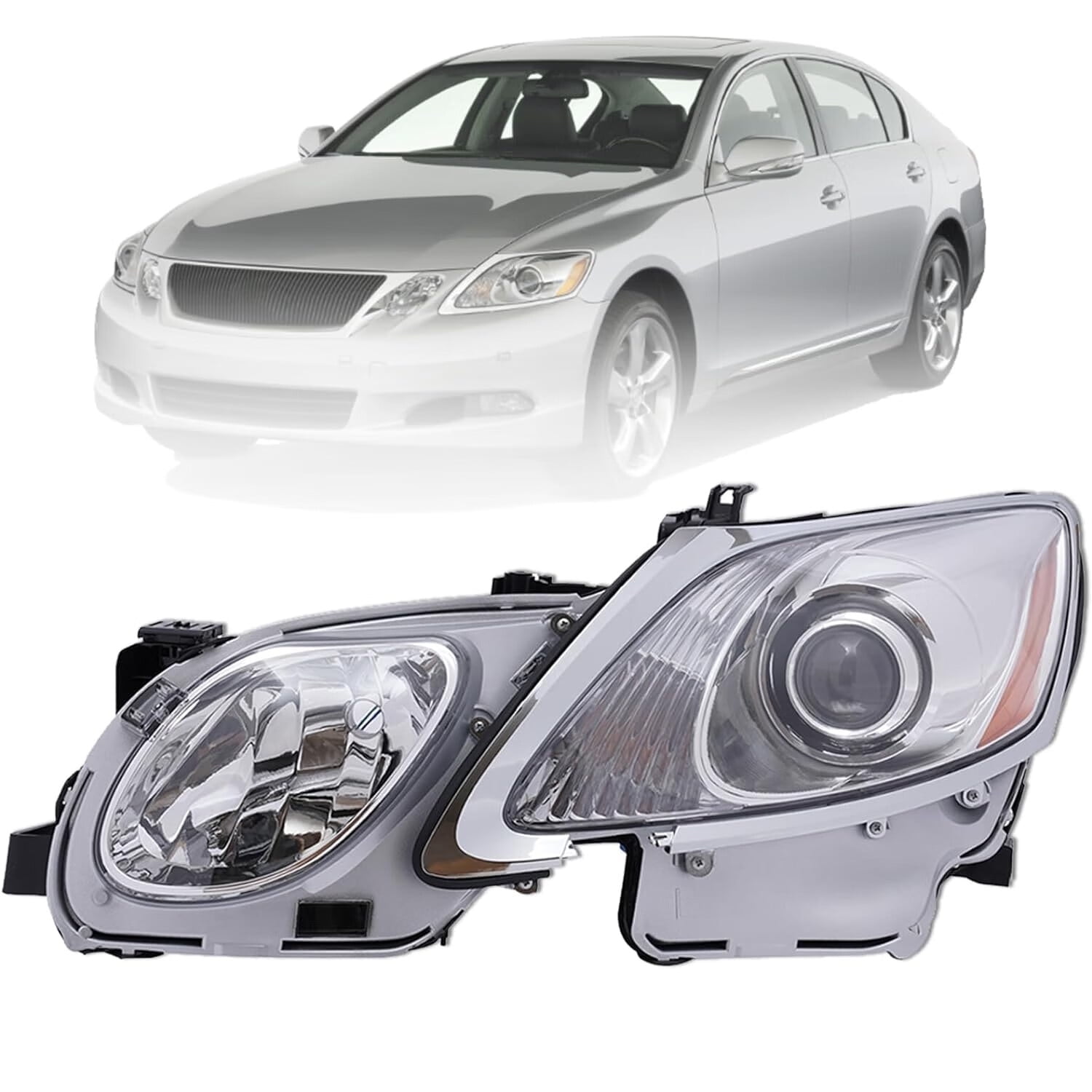 Aiqidi Left Driver Side HID Xenon Headlight for 2006-2011 Lexus GS Series GS300/GS350/GS430 ...