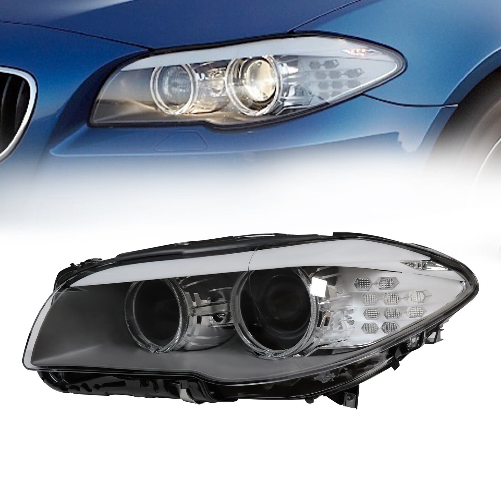 Aiqidi Left Driver Side Headlight Assembly for BMW 5 Series F10 2011 ...
