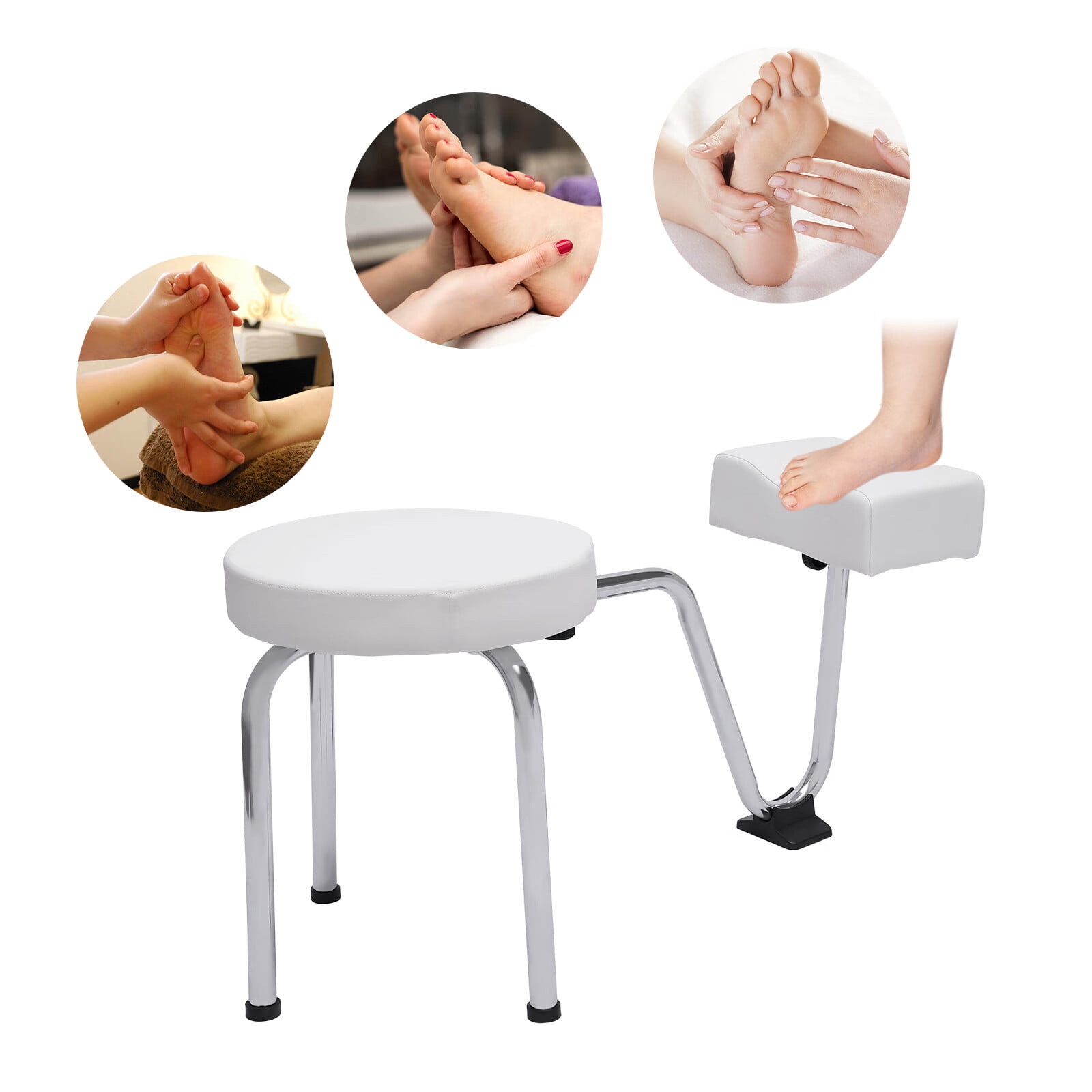 Aiqidi Modern Beauty Nail Salon Pedicure Stool, Portable Spa Foot Rest ...