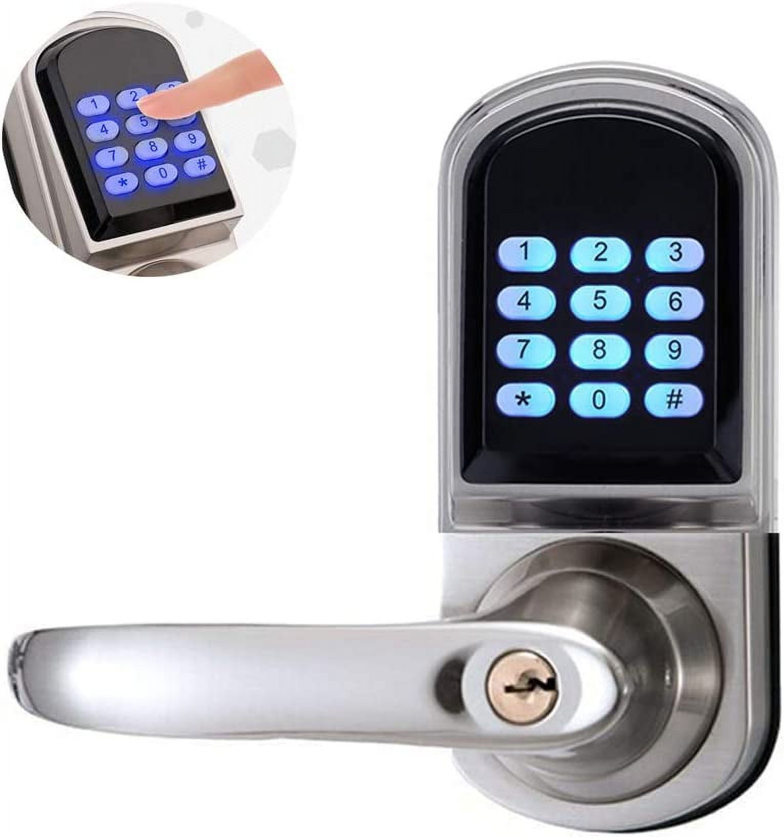 Aiqidi Keyless Entry Door Lock, Smart Electronic Password, Digital Code ...