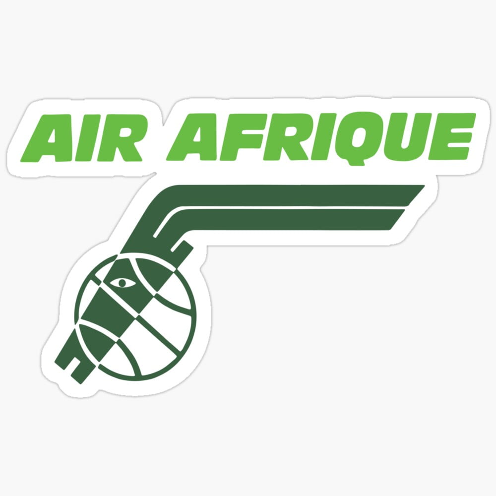 Air Afrique Aviation Sticker Baseball Sticker, Football Sticker ...