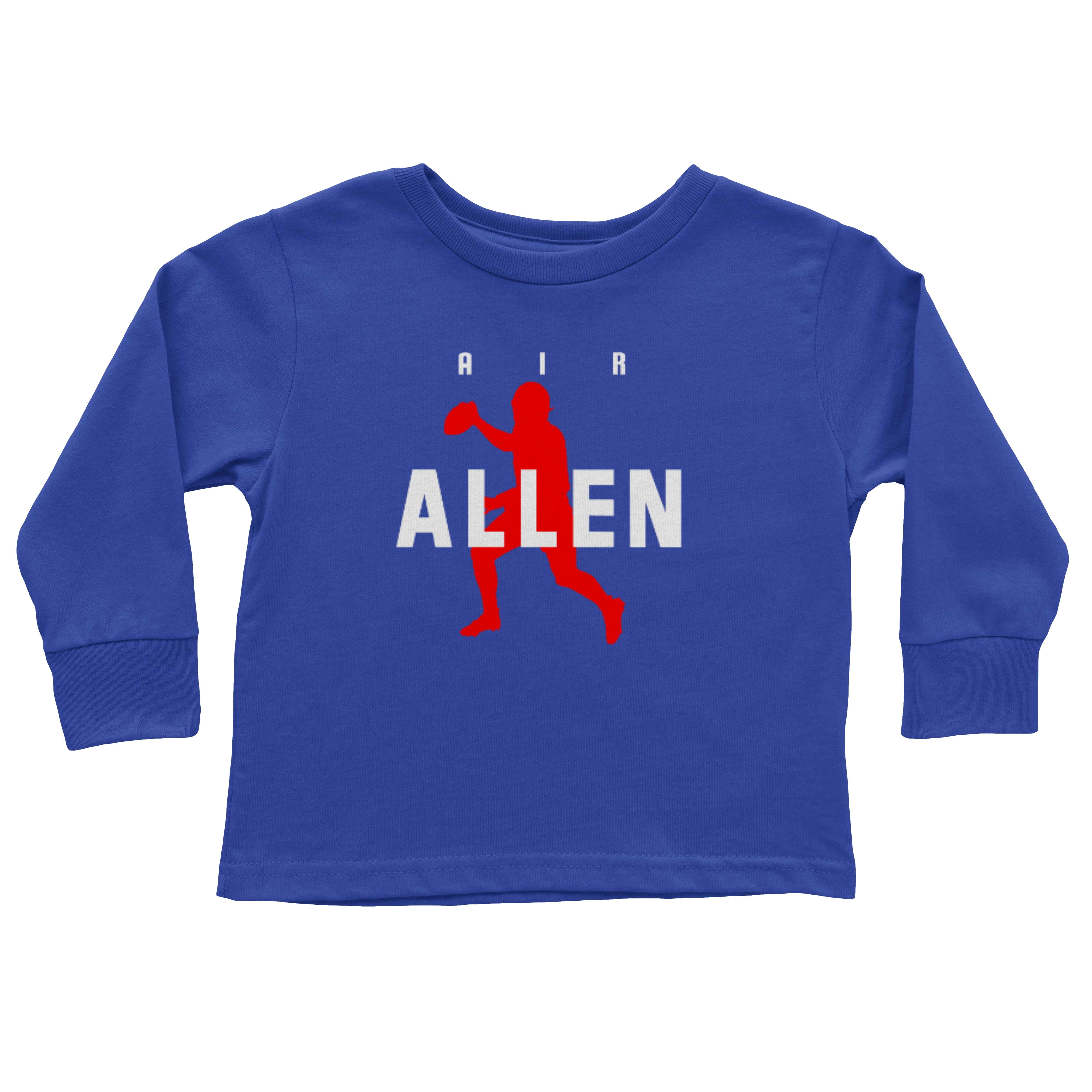 Air Allen Football Star Player Inspired Toddler Long Sleeve T-Shirt ...