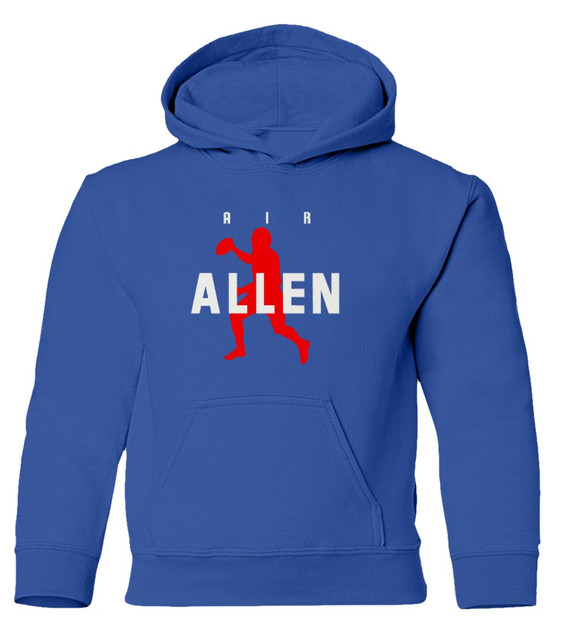 Air Allen Football Star Player Inspired Youth Hooded Sweatshirt (Royal ...