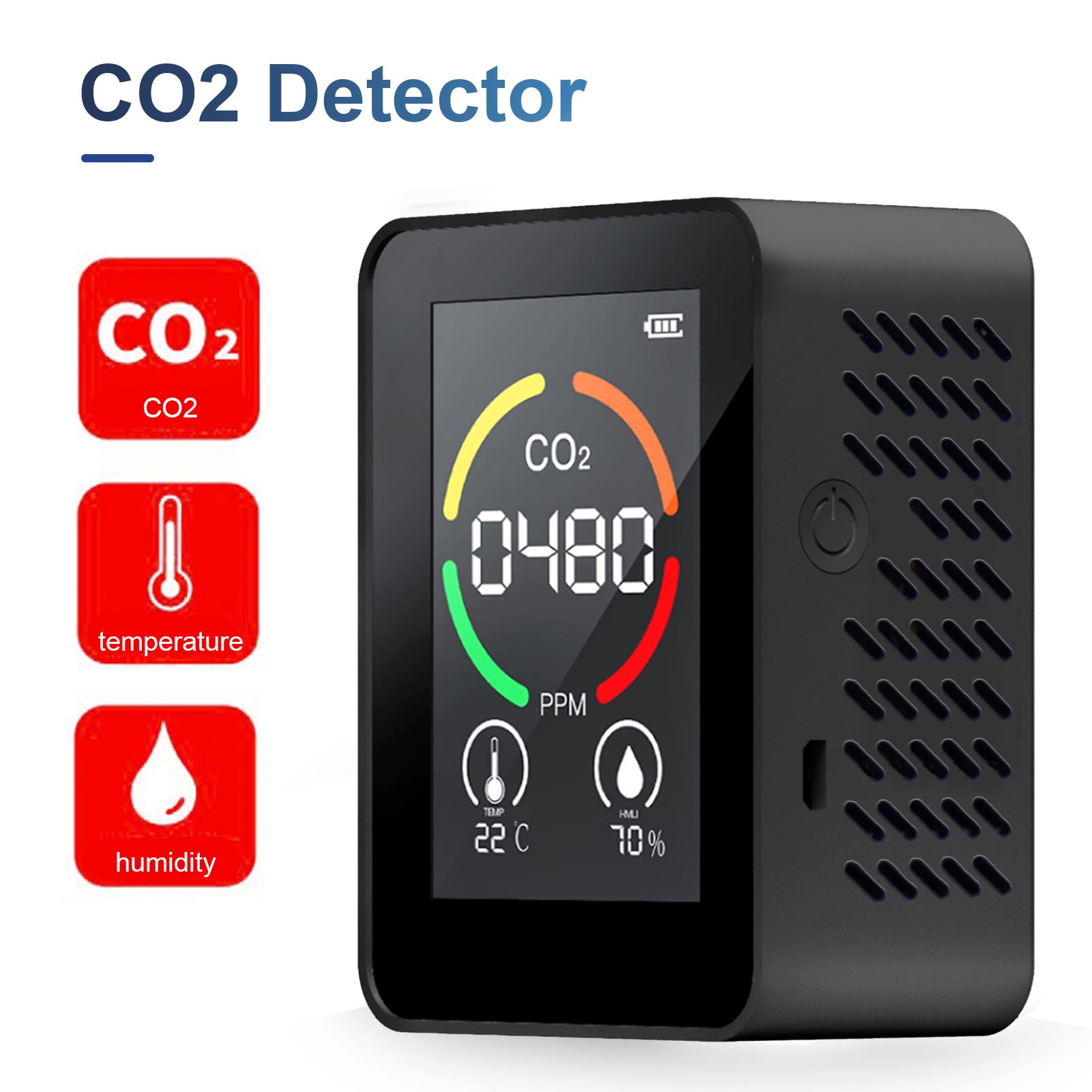 Air Analyzer,Co2 Meter Office Air Quality Carbon Dioxide Air Quality ...