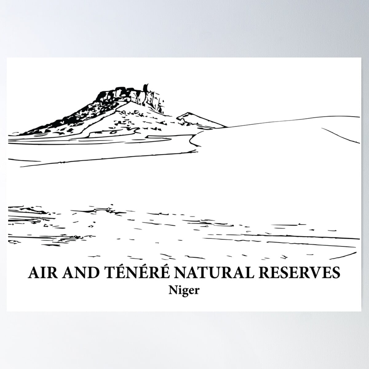 Air And Ténéré Natural Reserves - Niger Poster Wall Art, Modern Wall ...