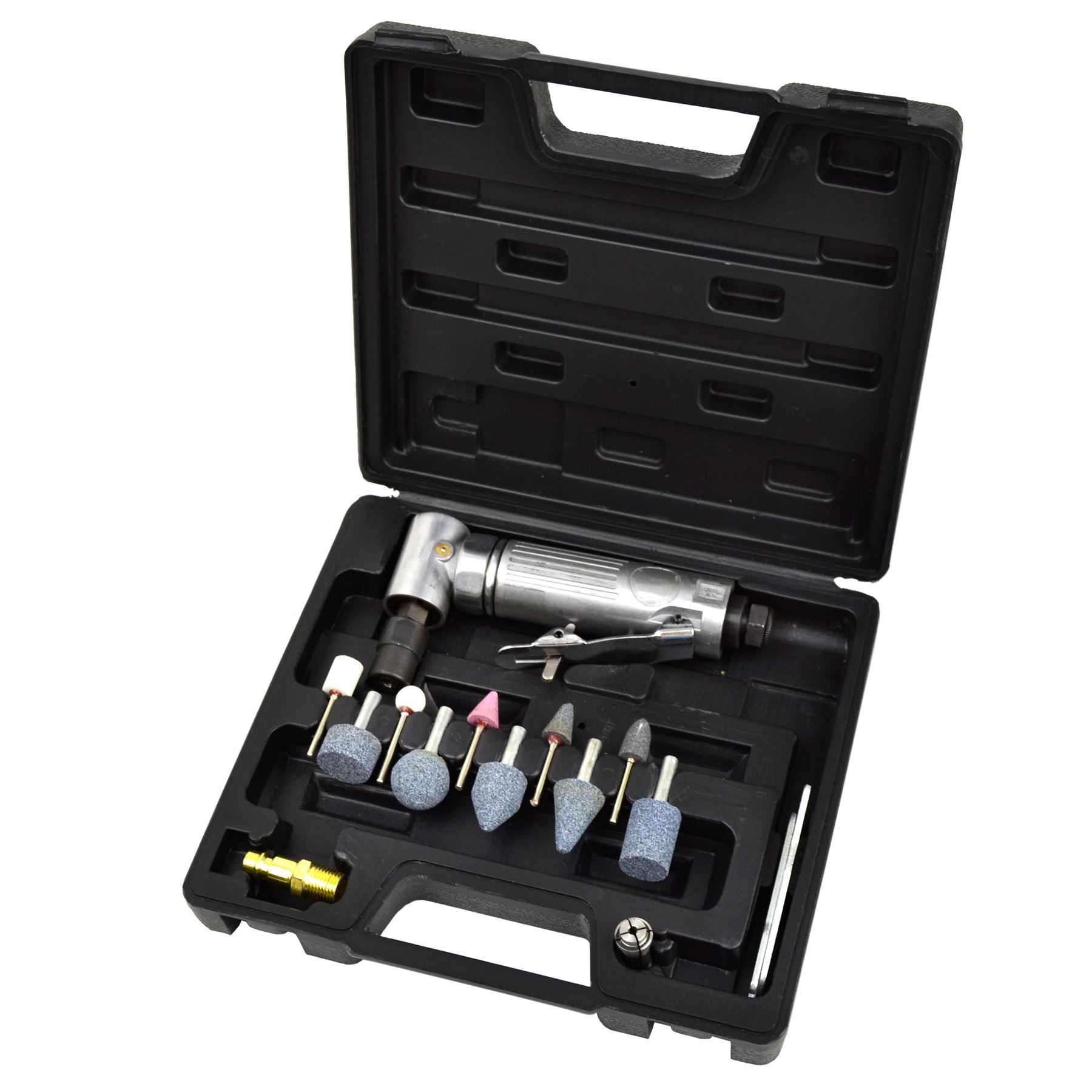 Air Angle Die Grinder Buffer 20000rpm Selection Grinding Stone 5x1/4 ...