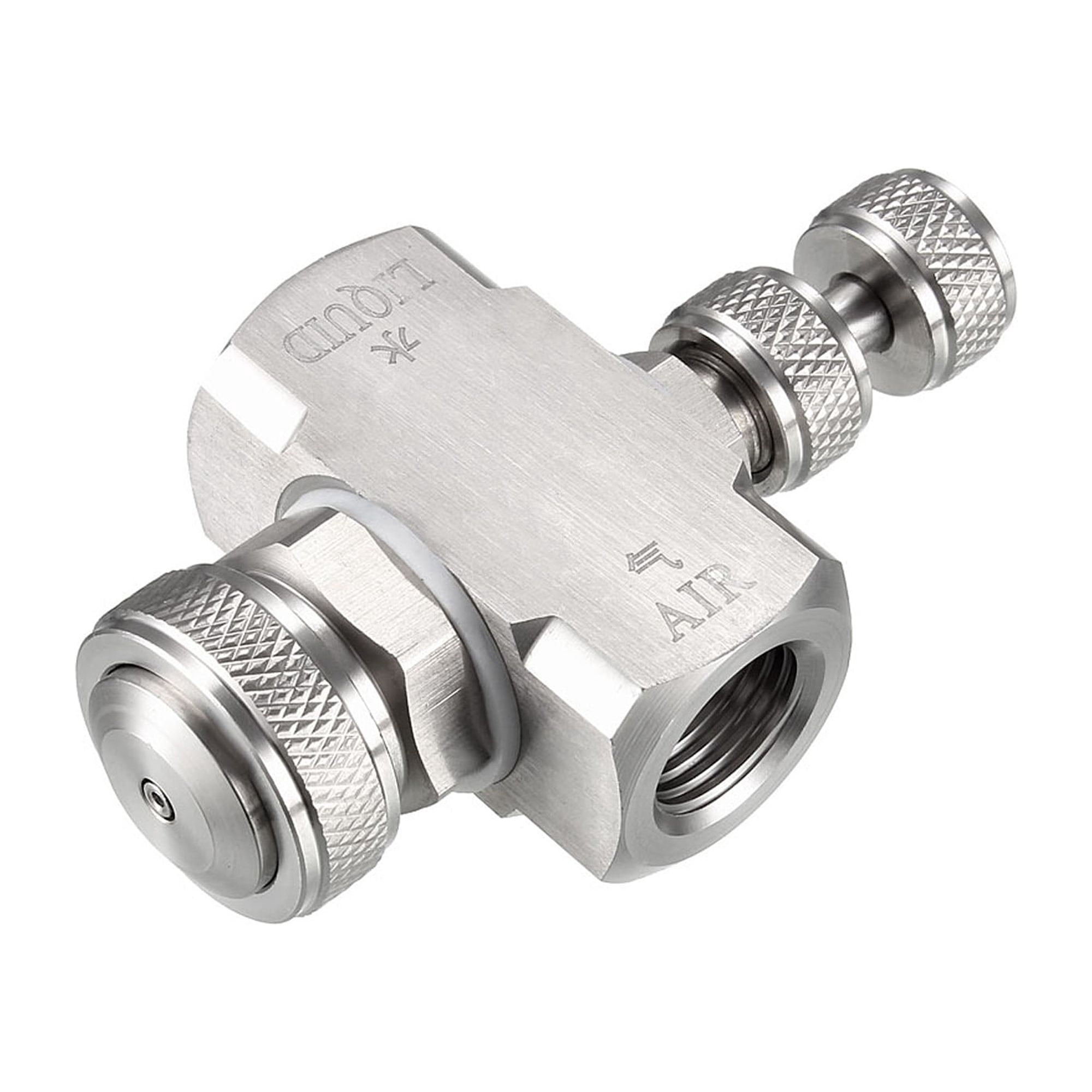 Air Atomizing Nozzle, 1/4 BSPT Misting Low Pressure Siphon Cone-Shape ...