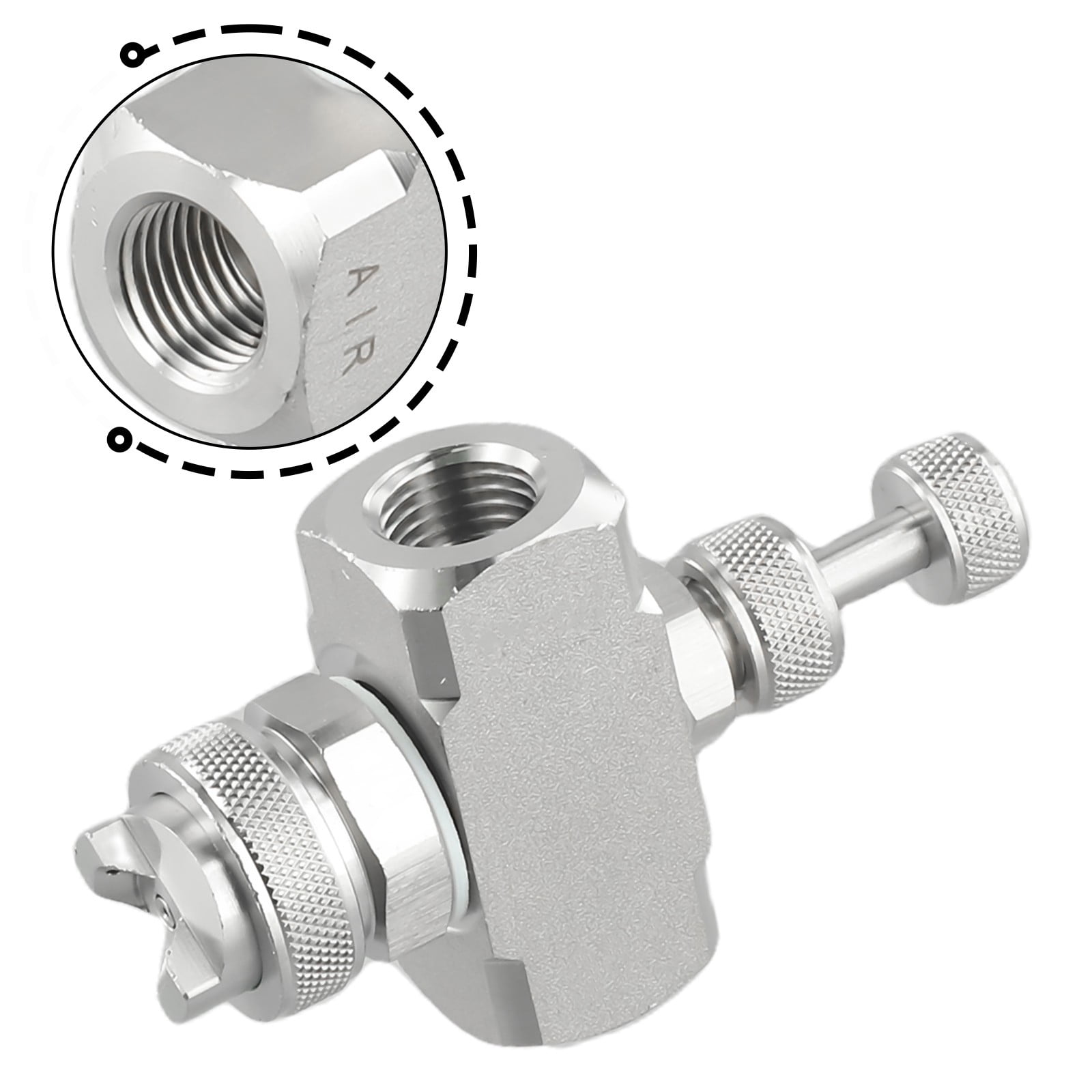 Air Atomizing Nozzle 1/4BSPT Misting Low Pressure Mix Type Spray Tip ...