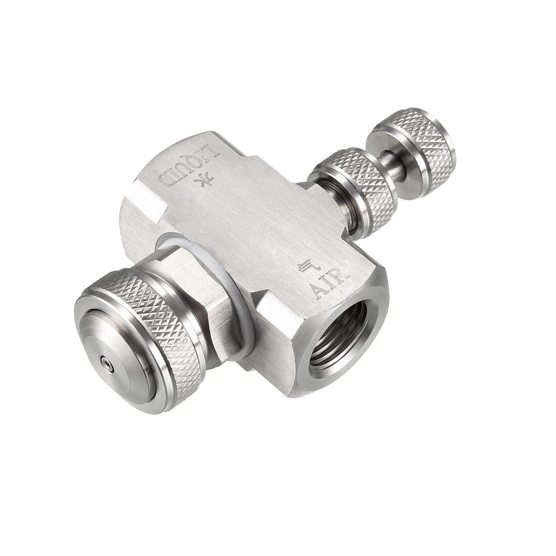 Air Atomizing Nozzle 1/4BSPT Misting Low Pressure Siphon Cone-Shape ...