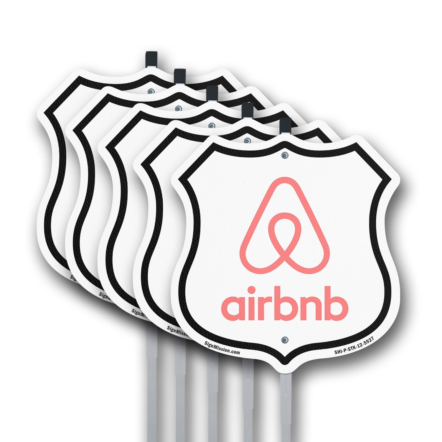 Air B&B (5 Pack) 12 inch X 12 inch Shield Shaped Commercial Grade ...