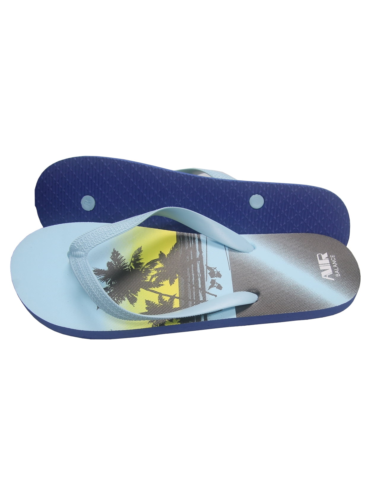 Air Balance Lifestyle Flip-Flop After Golf Thong Sandal, 10 Medium Blue ...