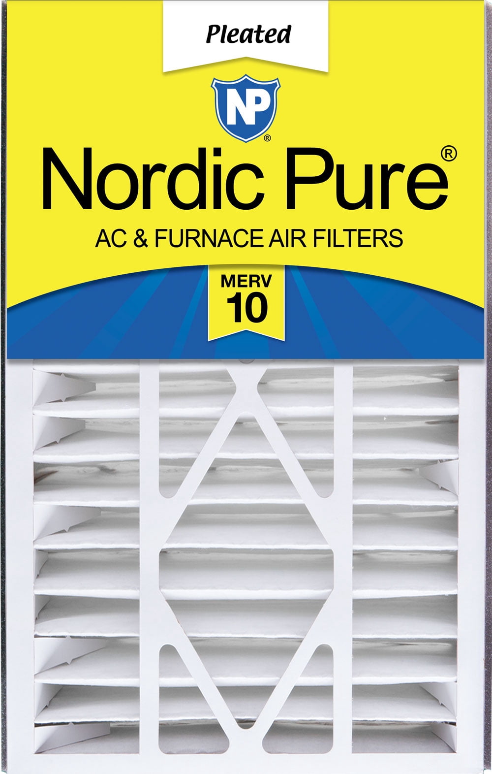 Air Bear 16x25x5 (4 7/8) Replacement 255649-105 MERV 10 Air Filter 1 ...