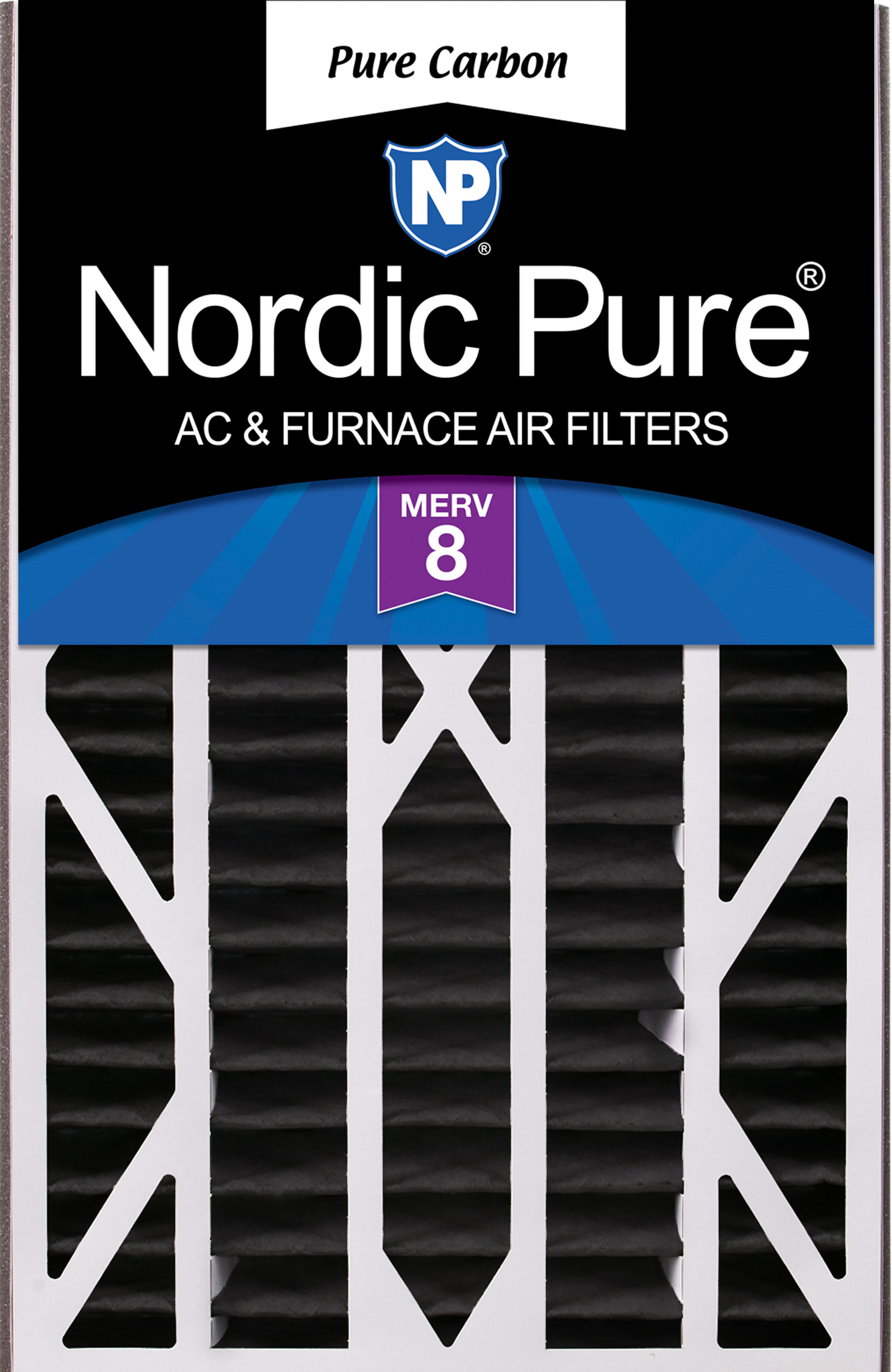 Air Bear Cub HVAC Furnace 16x25x3 Carbon Odor Reduction Merv 8 Filter 1 Pack - Walmart.com