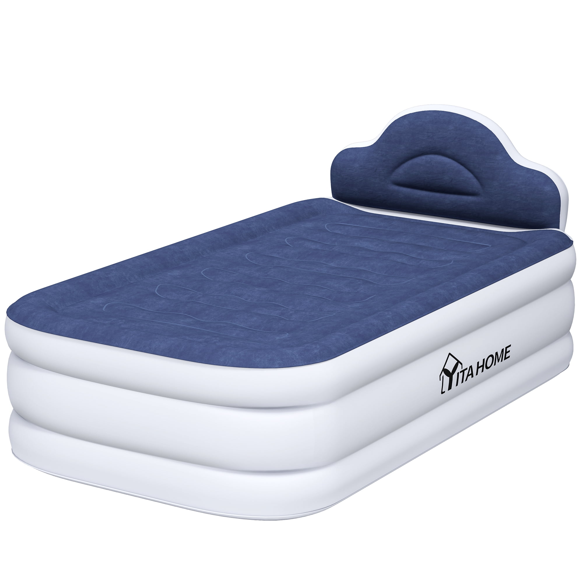 Air Bed with Built-In Headrest & 110V Pump, Quick Inflation, Ultra ...