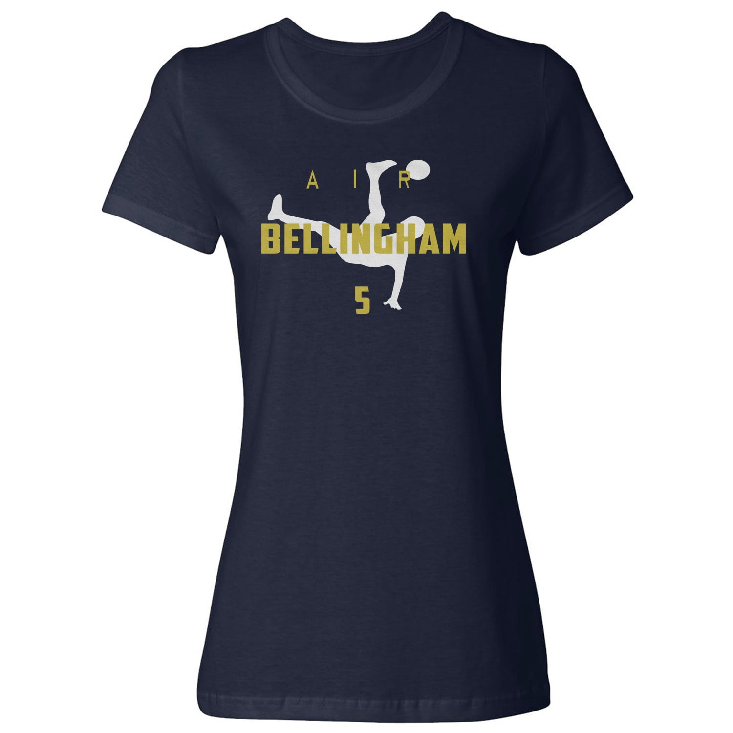 Air Bellingham Inspired Soccer Tee - Madrid Jude Fans Ladies' Crewneck ...