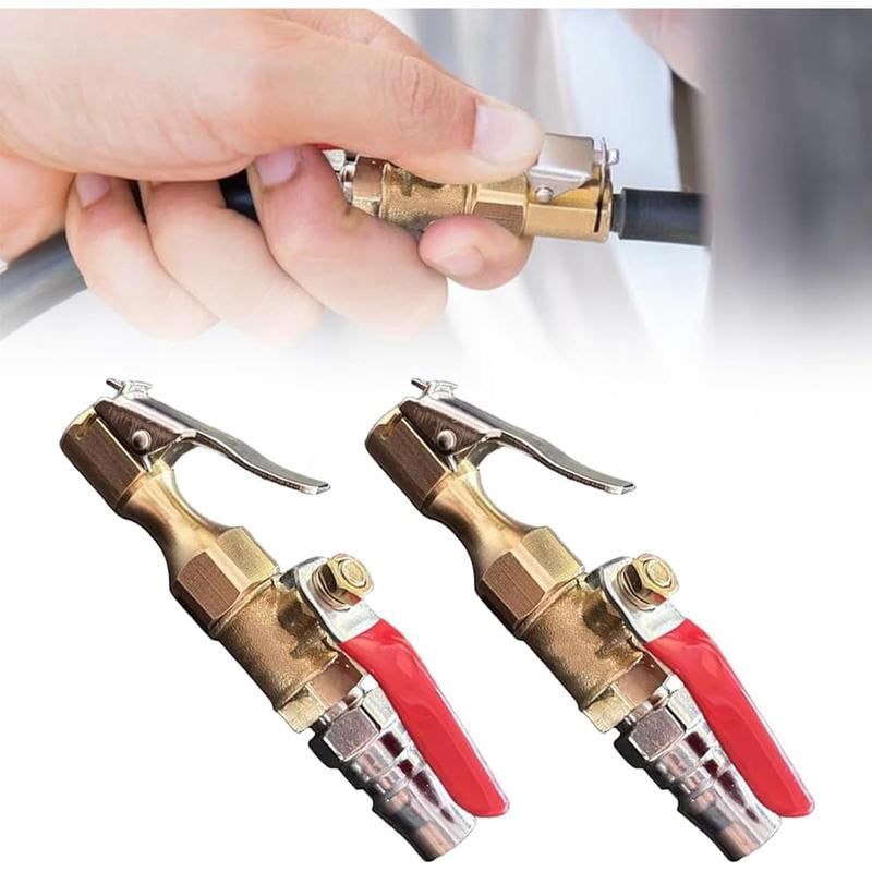 Air Blow Gun Nozzle for Tire Inflation, Locking Air Chuck with Clip ...
