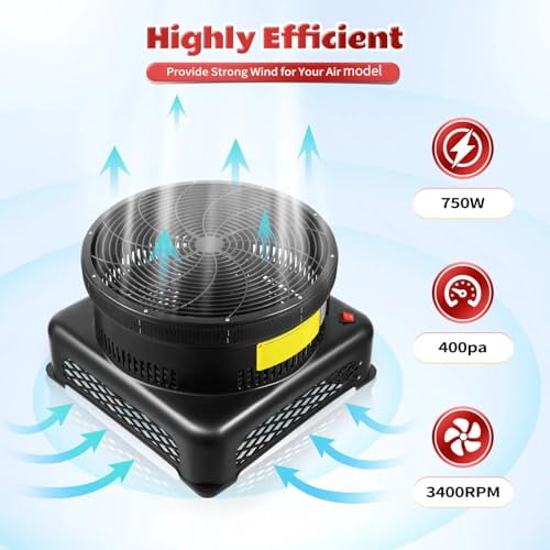 Air Blower Fan, 750W Wind Tube Man Puppet Inflatable Blower Outdoor Sky ...