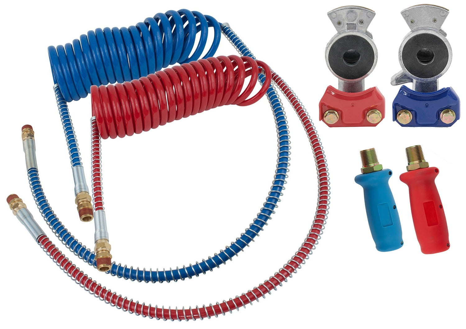 Air Brake, Coiled Assembly and Accessory Kit 15Ft w/ 12" & 40" Pigtails ...