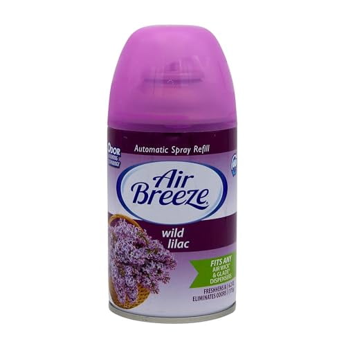 Air Breeze. Automatic Air Freshener Spray Refill, 1ct, Wild Lilac, Odor ...
