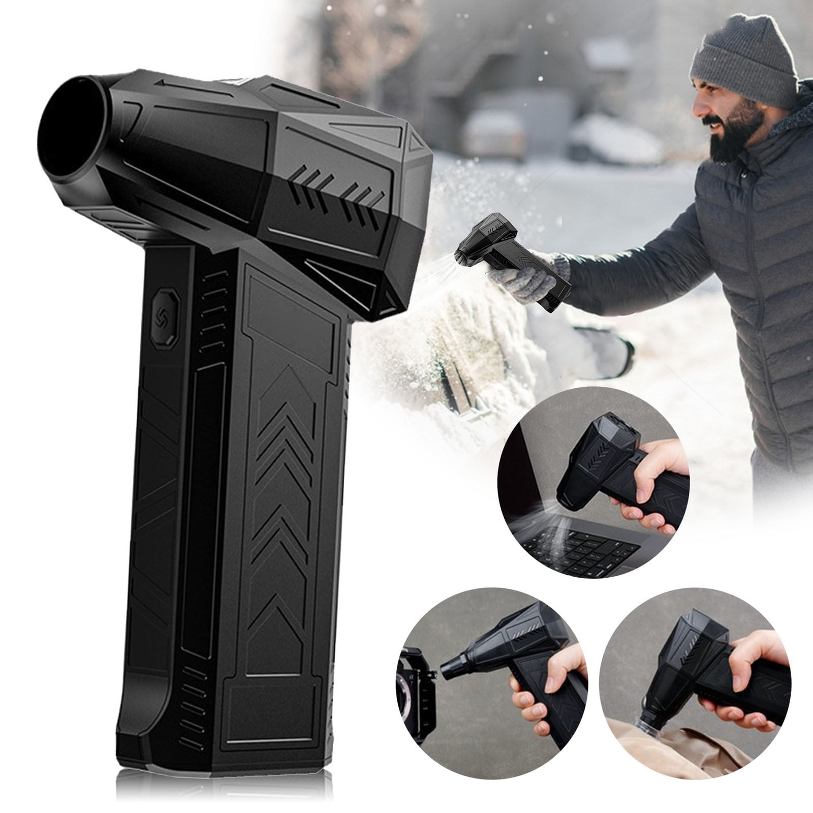 Air Broom, Mini Turbo Fan, 130000RPM Super Power Turbo Fan, 3 Rd Gear ...