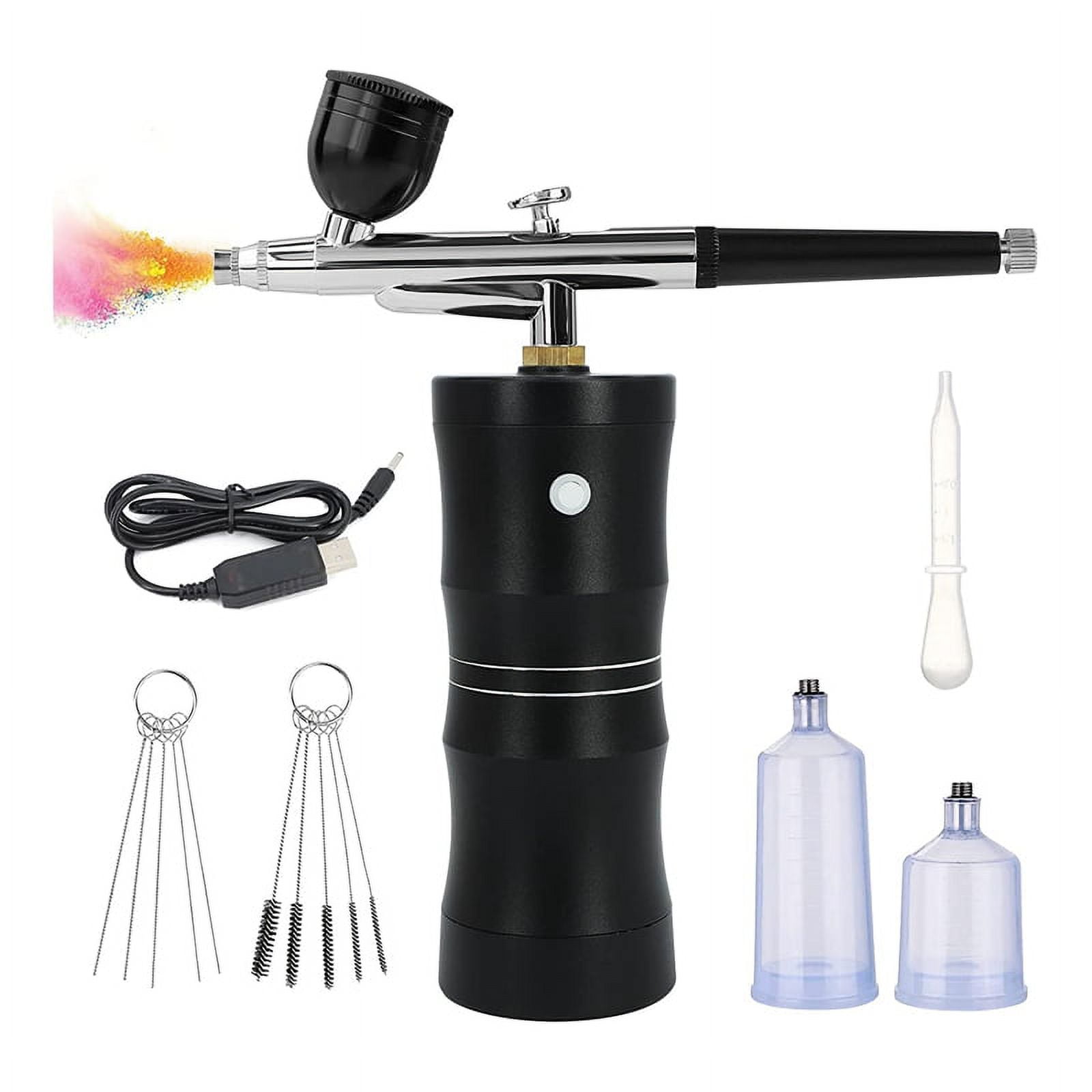 Air Brush Kit Auto Handheld Sprayer Rechargeable Portable Cordless ...