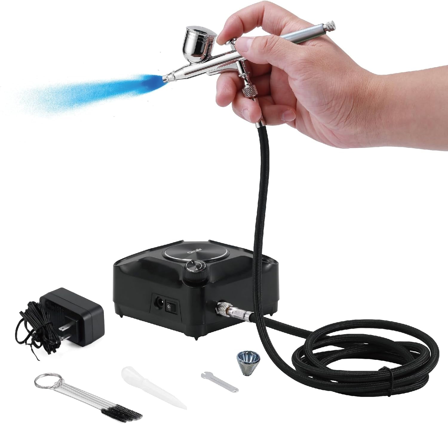 Air Brush Kit with Compressor, 40PSI High Pressure Compressor with Auto ...
