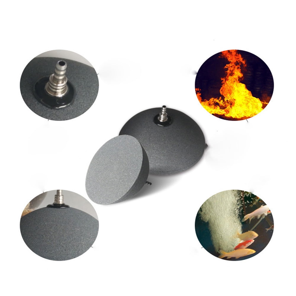 Air Bubble Disk Stone Aquarium Aerator Fish Tank Pump Hydroponics ...