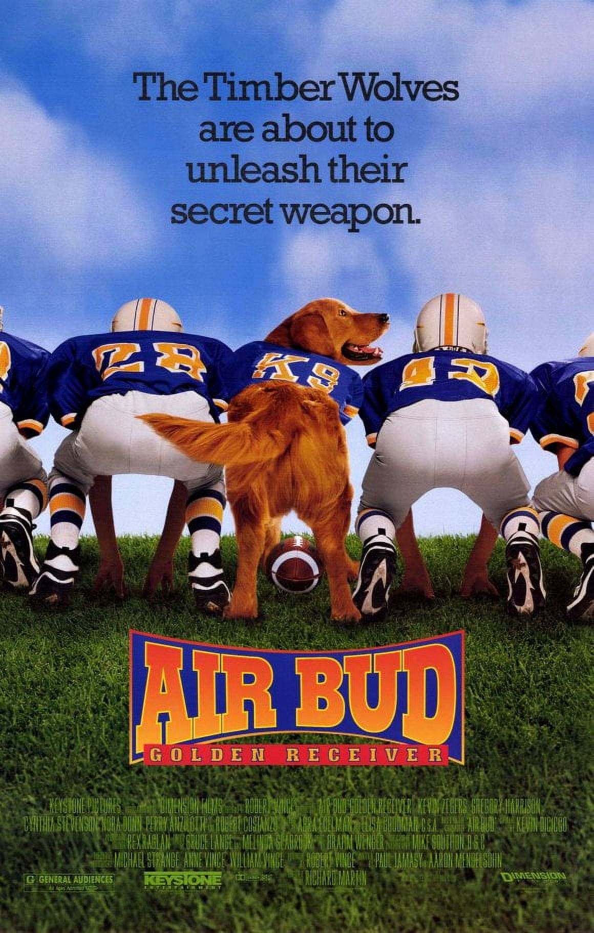 Air Bud: Golden Receiver (1997) 11x17 Movie Poster - Walmart.com
