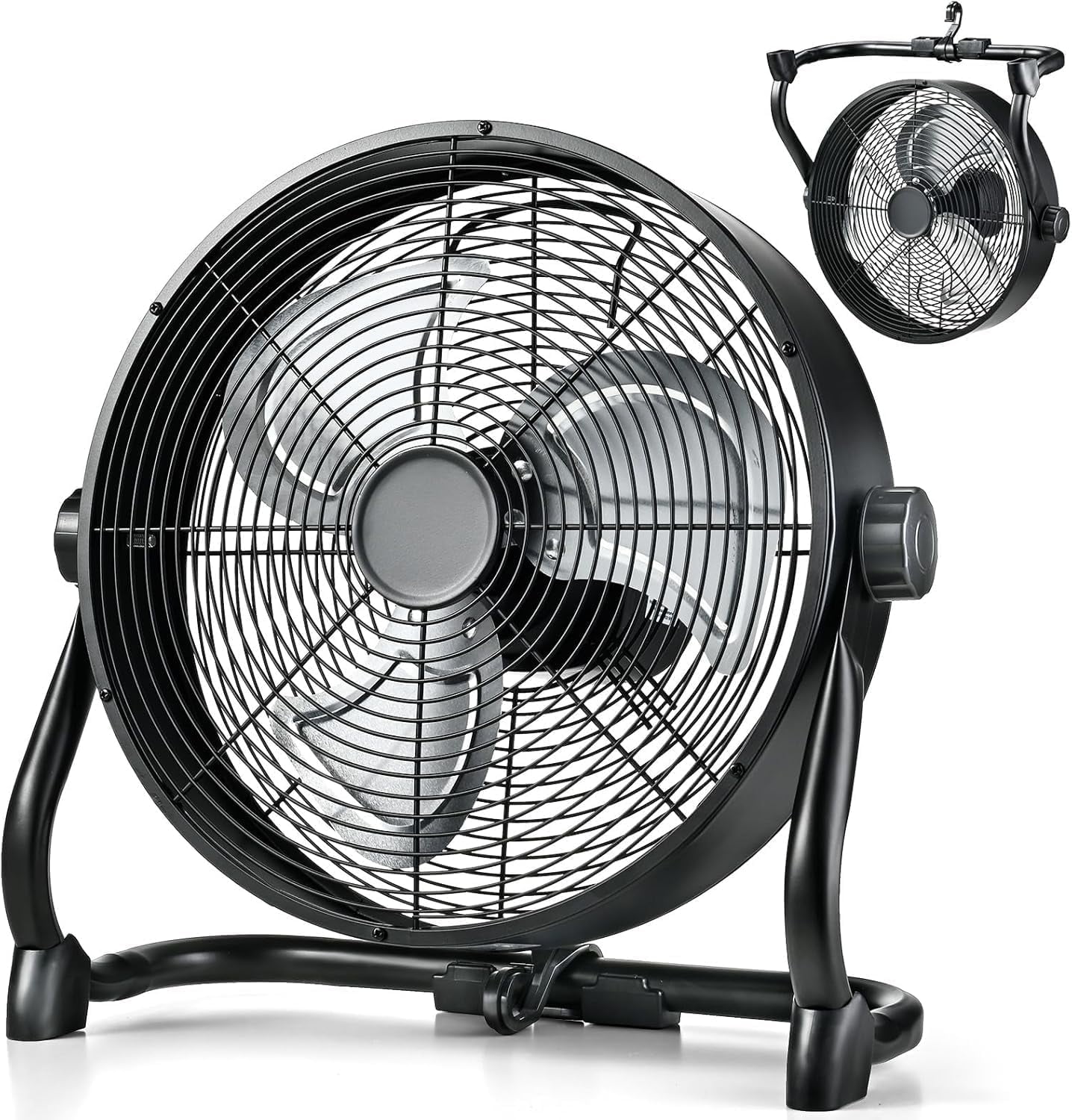 Air Choice 12" Battery Powered Fan, Portable Rechargeable Cordless Fan ...