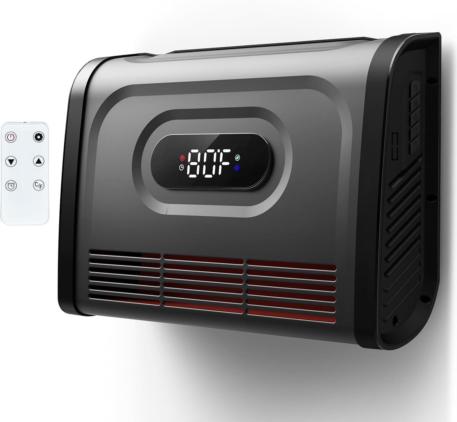 Air Choice 1500W Infrared Space Heater, Electric Wall Heater with ...