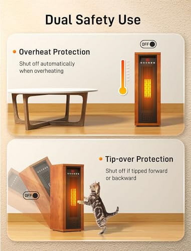 Air Choice Infrared Space Heater, 1500W PTC Portable Electric Heaters ...