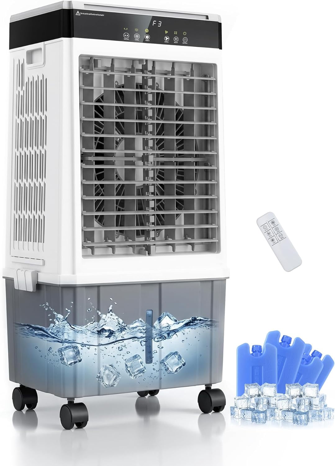 Air Choice Portable Air Cooler, 3-in-1 Cooling Fan, 3000CFM Evaporative ...