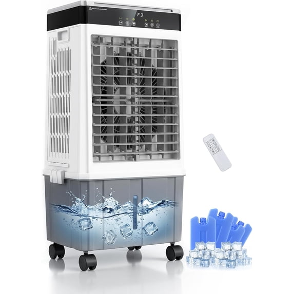 Air Choice Portable Air Cooler, 3-in-1 Cooling Fan, 3000CFM Evaporative ...