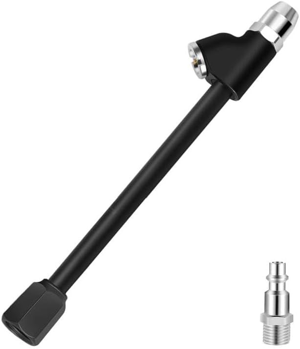 Air Chuck,1/4" FNPT Extended Reach Dual Head Air Chuck with Quick Plug ...