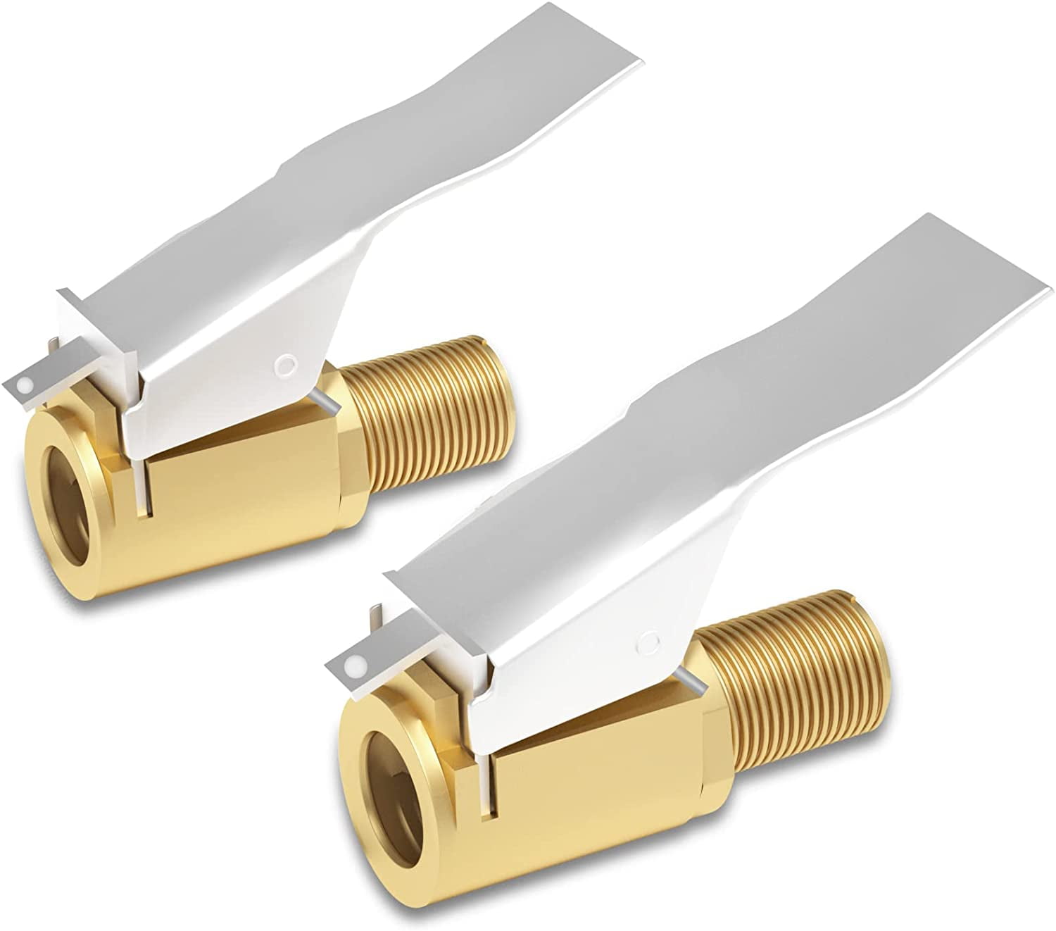 Air Chuck with Clip Adapter, Brass Locking Tire Inflator Nozzle Adapter ...