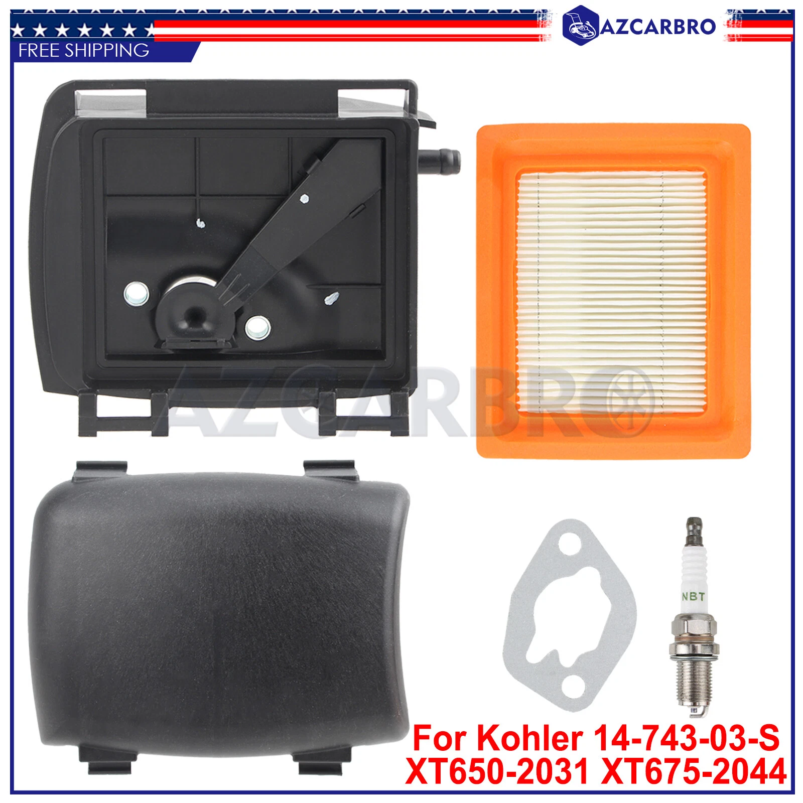 Air Cleaner Cover Kit For Toro 22 Inch Recycler With Kohler 6.5Hp 6 ...