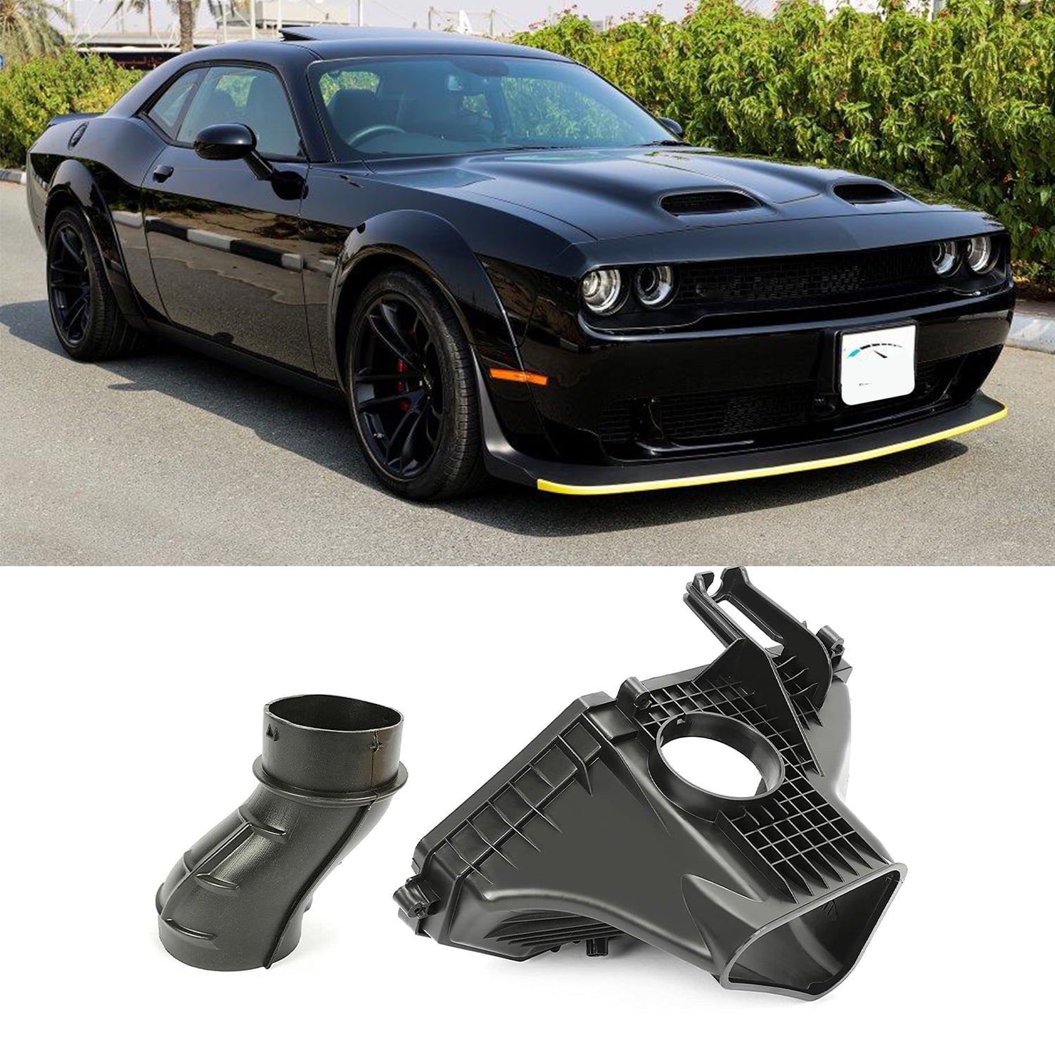 Air Cleaner Duct Tube+Air Intake Box For 2015-2017 Dodge Challenger ...
