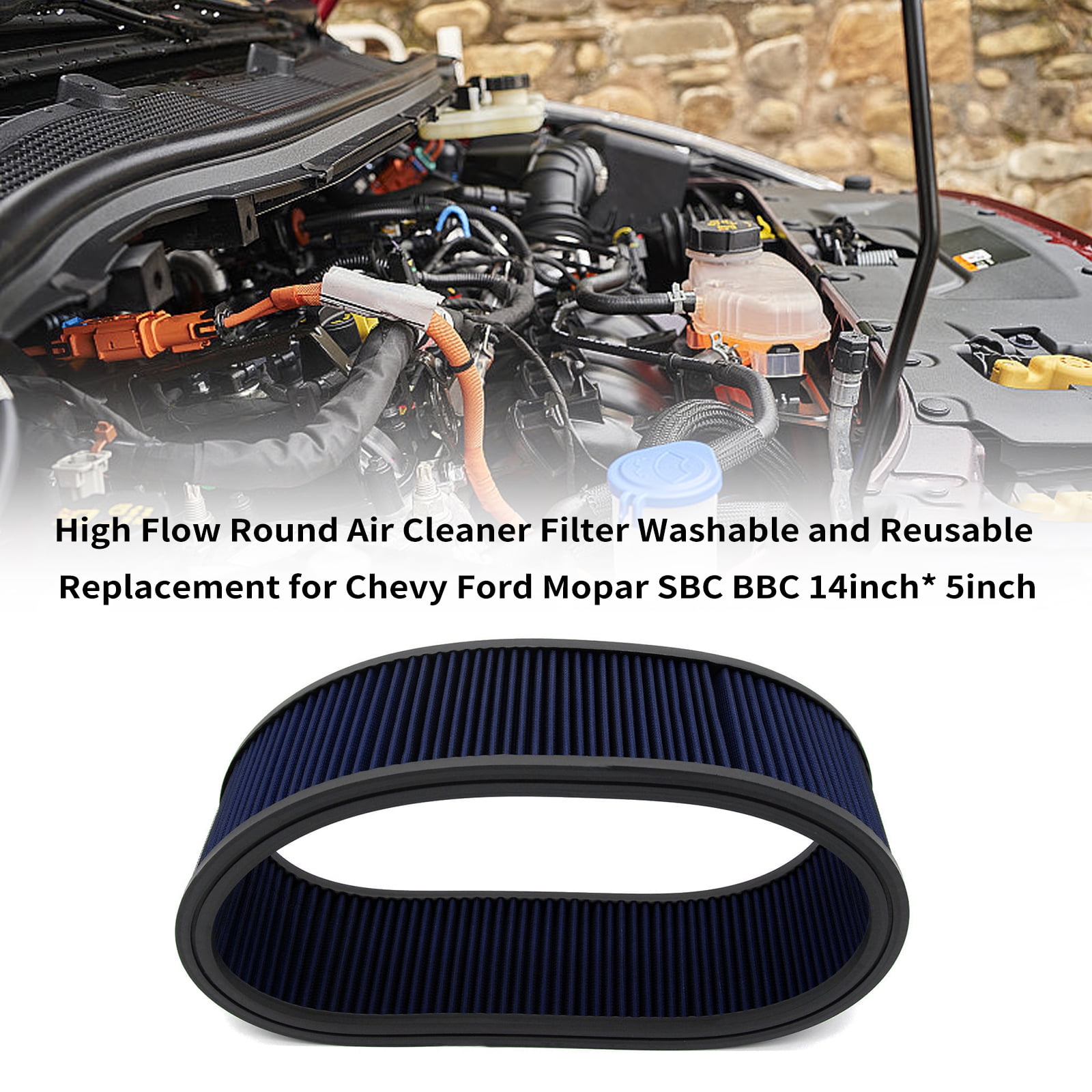 Air Cleaner Filter,Sbc Bbc 14inch* Air Cleaner Round Air Bbc 14inch ...