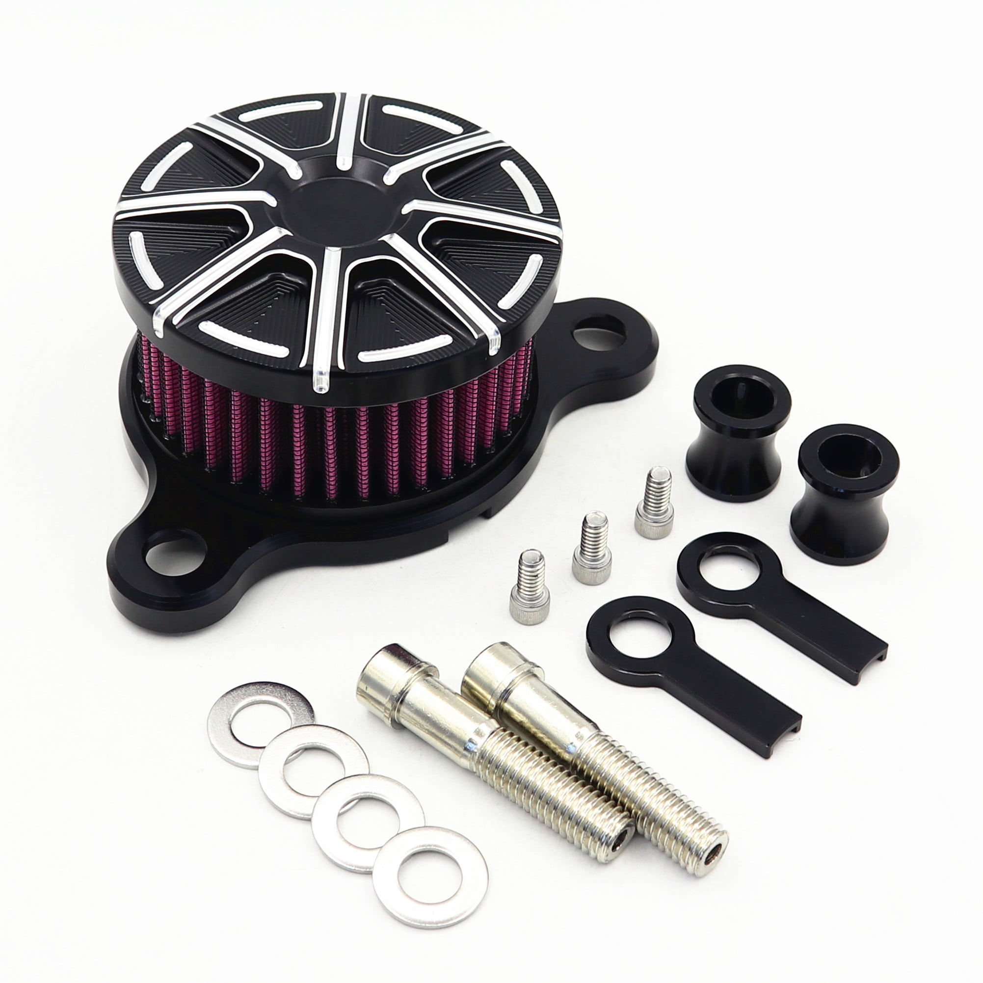 Air Cleaner Intake Filter For Harley Sportster Iron 883 XL1200 48 72 ...