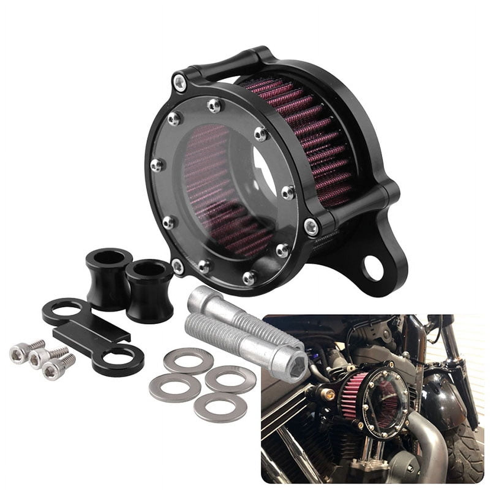 Air Cleaner Intake Filter System Kit for Sportster XL883 XL883N ...