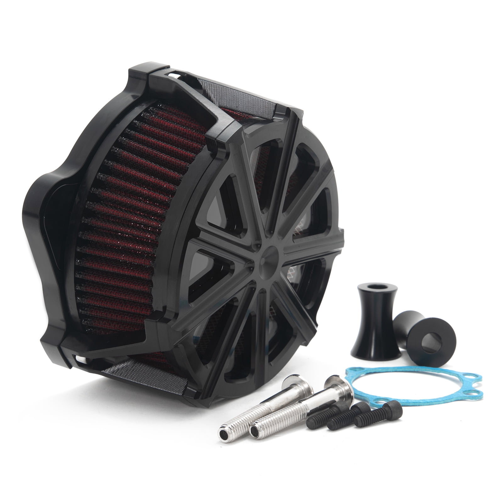 Krator Chrome Dual Spike Intake Air Cleaner Filter Kit Krator Chrome Dual Spike Intake Air Cleaner Filter Kit