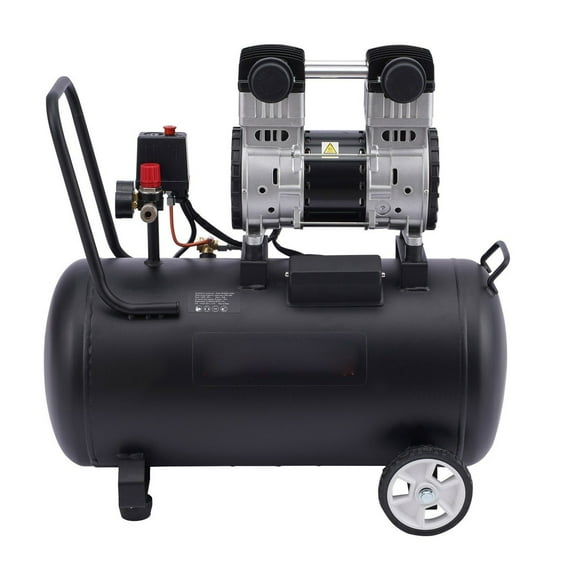 Air Compressor, 15 Gallon 90 PSI Oil-Free Portable Compressor, 2HP ...