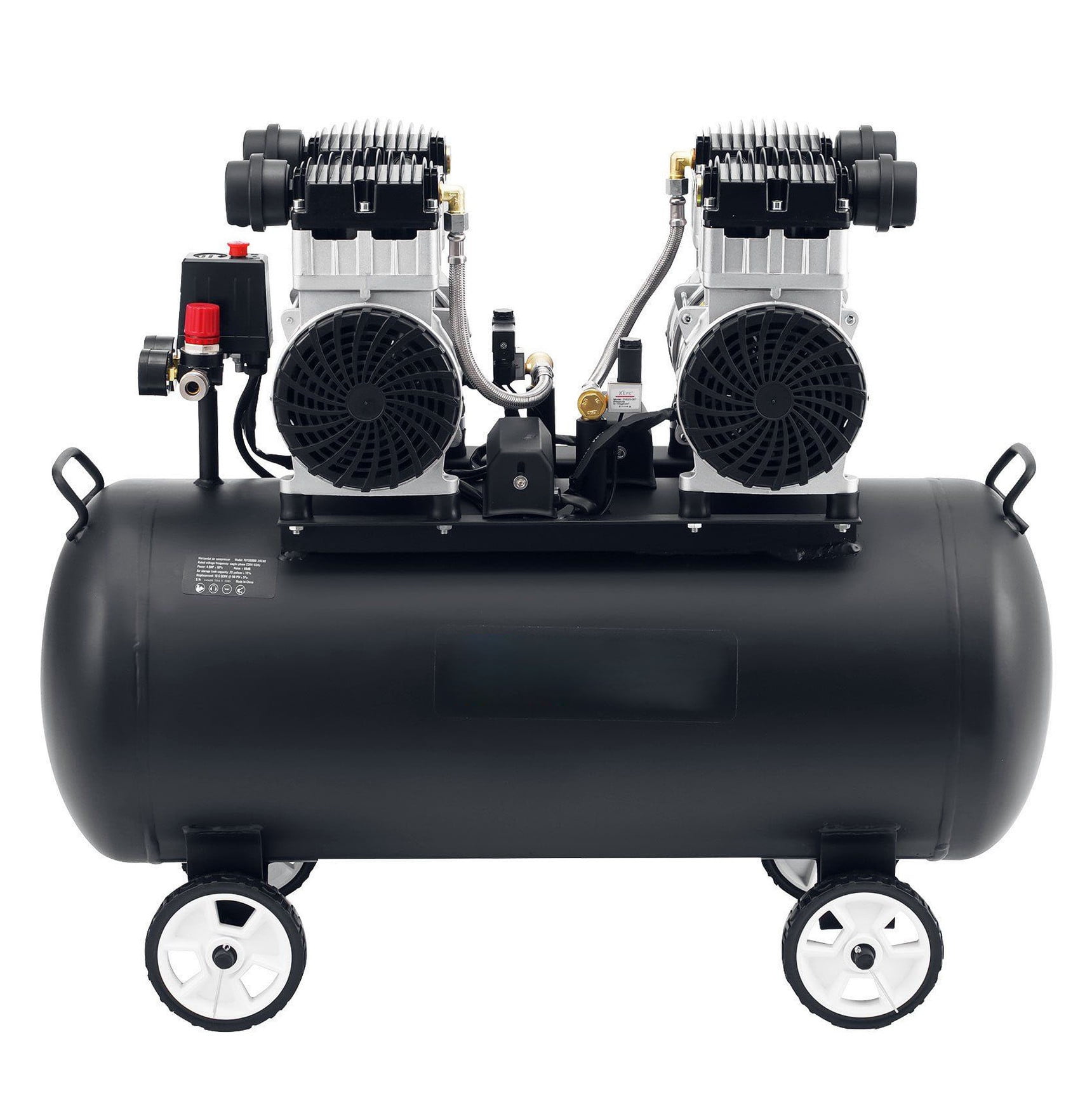 Air Compressor 20 Gallon 90 PSI, Portable Oil Free Compressor - 4HP ...