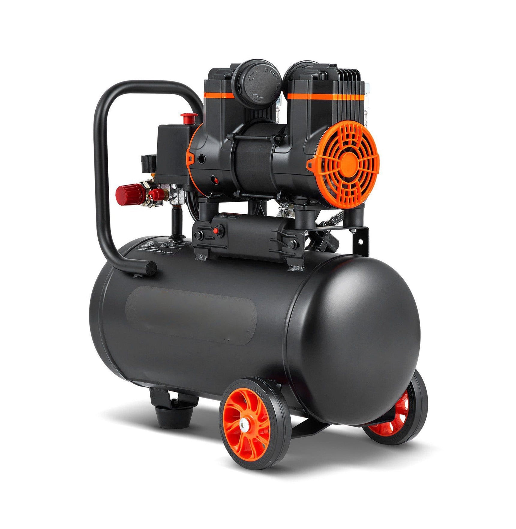Air Compressor 4.8 Gallon 900W Oil-Free, 2.2 CFM@90PSI Ultra Quiet 70dB ...