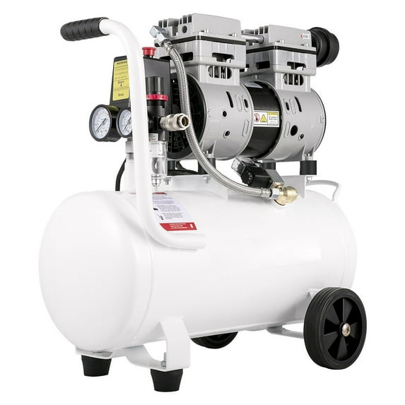 Air Compressor 6.6 Gallon Portable, 1 HP Oil-Free 115 PSI Pancake ...