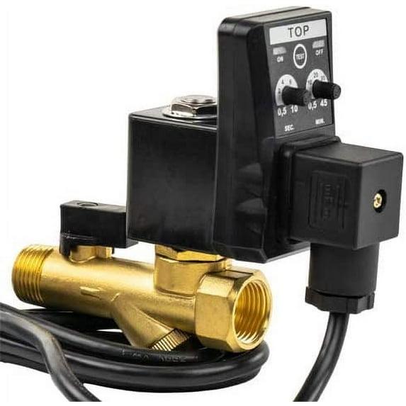 Air Compressor Automatic Tank Drain Valve 1/2" NPT Electronic Dual ...